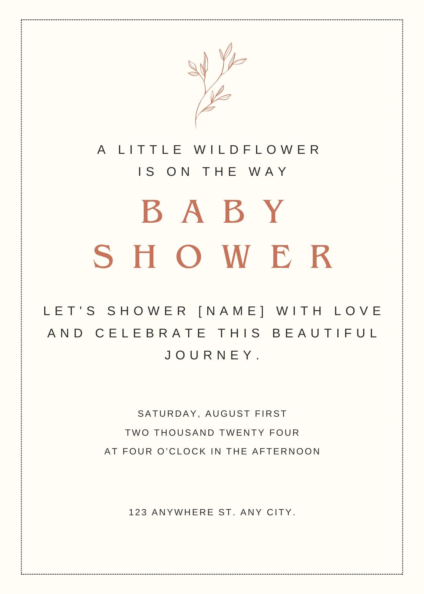 Editable Baby Shower Invitation Template | Floral Boho Theme | Instant ...