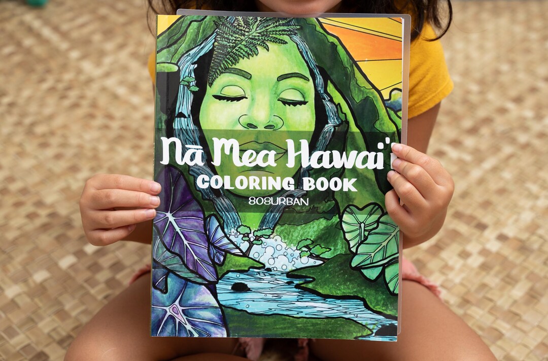 Hawaiian Coloring Book - Etsy