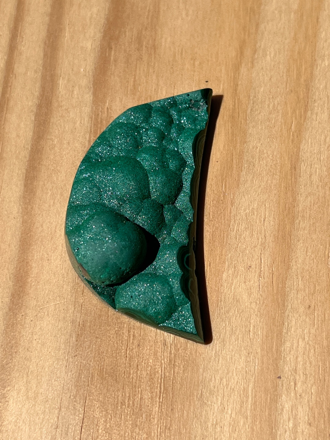 Malachite Free Form Cabochon - Botryoidal Malachite - Nice Bumpy ...