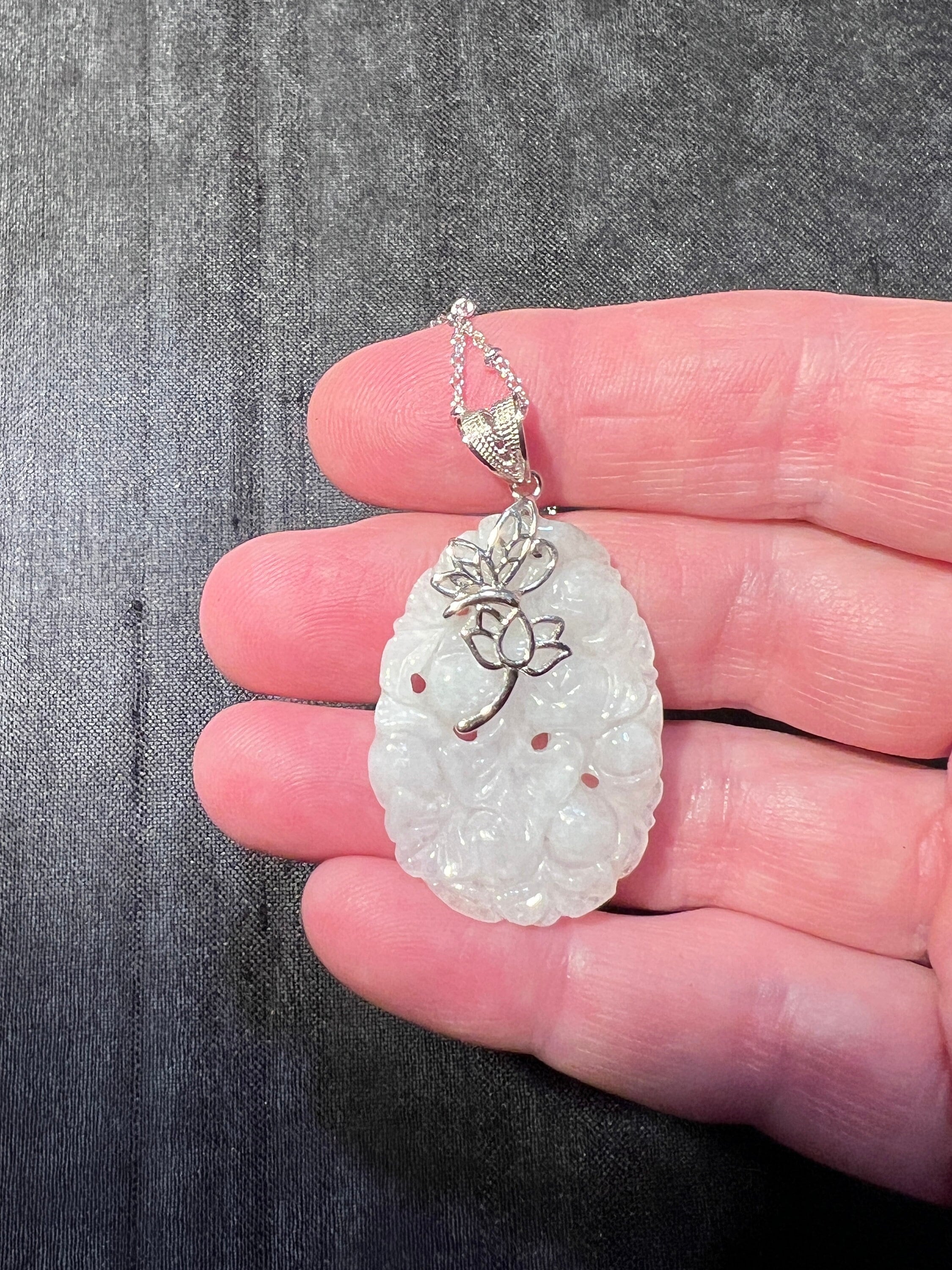 Antique "mutton Fat" White Jade Carved Pendant - Beautiful Antique ...