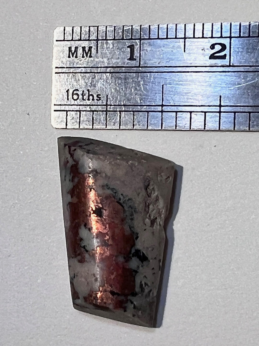 Copper in Quartz Free Form Cabochon - Beautiful Copper and White Quartz ...