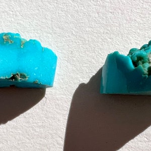Turquoise Free Form Nodule Pair - Natural Surface - Beautiful Turquoise ...