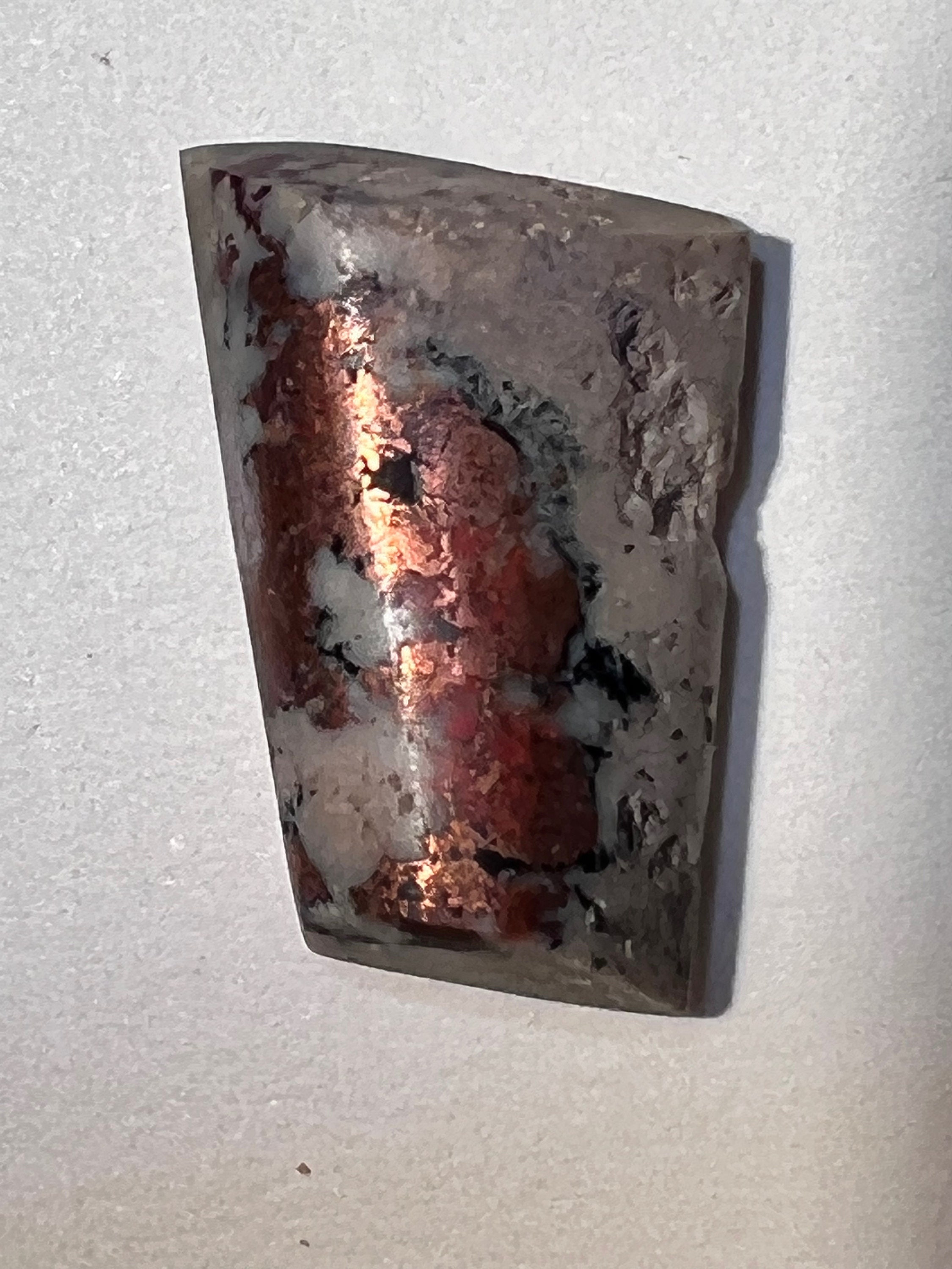Copper in Quartz Free Form Cabochon Beautiful Copper and White Quartz ...