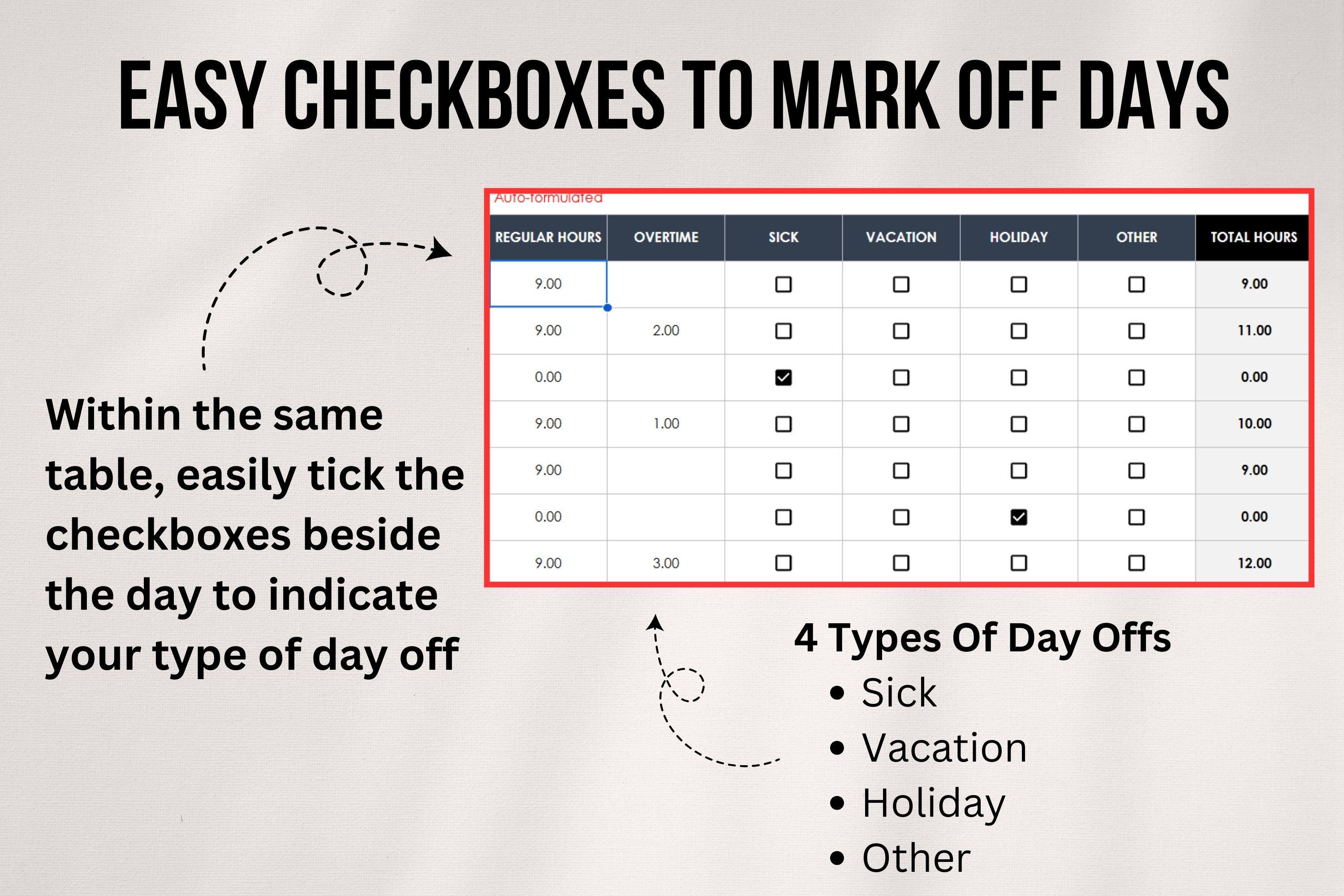 Weekly Timesheet Template | Time Tracker | Employee Timesheet | Project ...