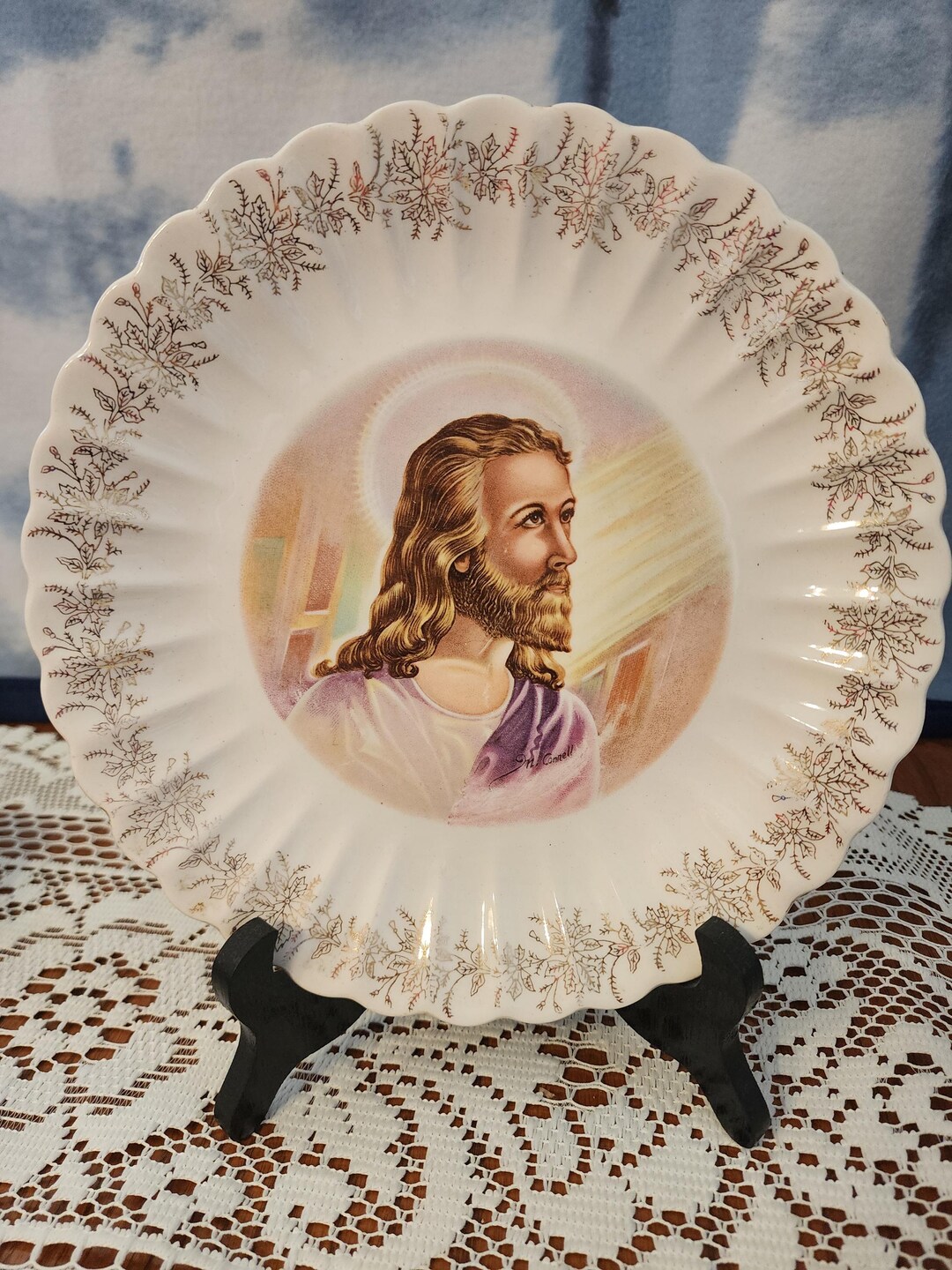 Vintage 23k Gold Trimmed Collectors Plate Made by Sanders MFG Co ...