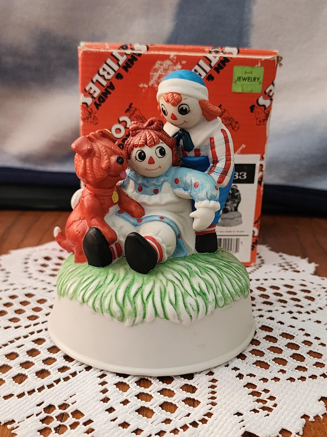 Raggedy Ann and Andy With Raggedy Arthur Music Box Plays You Gotta ...