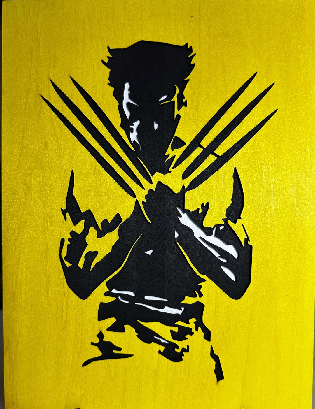 Wolverine - 3D Layered Laser Wood Wall Art – Designs for Living Room ...