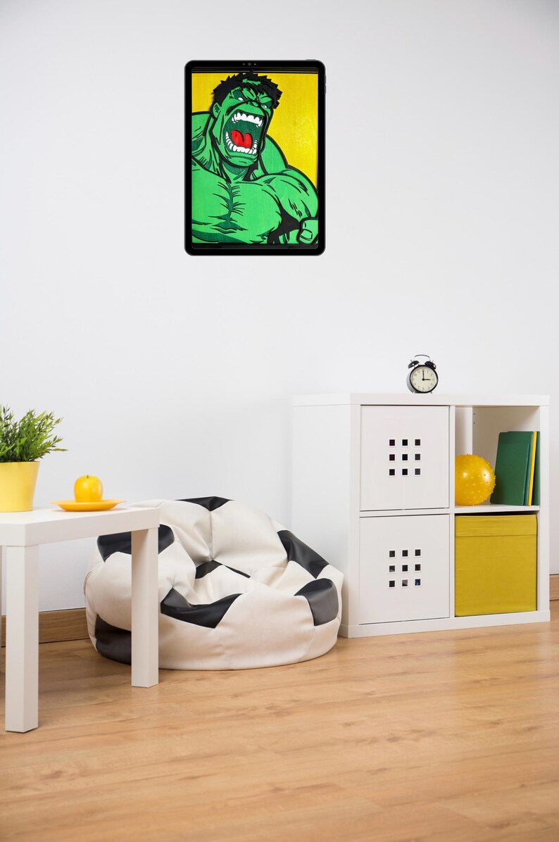 The Hulk - 3D Layered Laser Wood Wall Art – Designs for Living Room ...