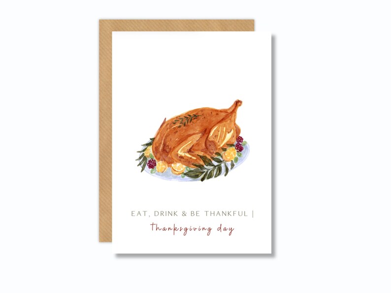 Digital Thanksgiving Card, Instant Download Thanksgiving Greeting Card ...