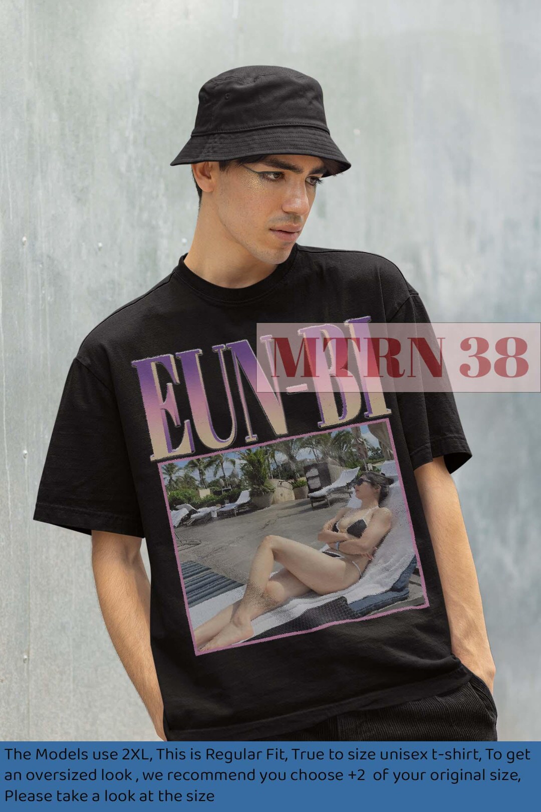 Kwon Eunbi Vintage Style T-shirt: Kpop Retro Merch - Etsy