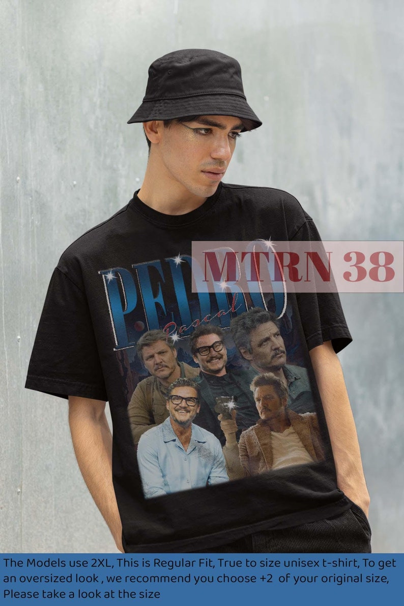 Pedro Pascal Retro T-shirt: Vintage Movie Tee - Etsy