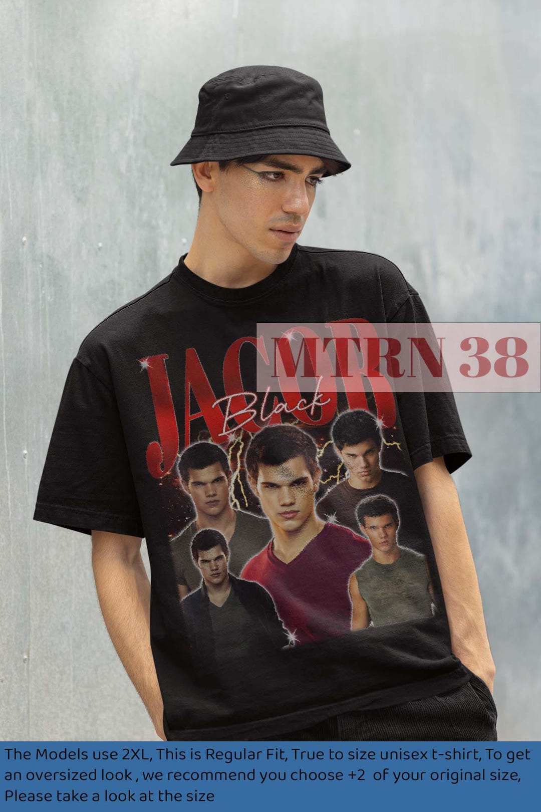 Retro Jacob Black Shirt: Twilight Saga Fan Apparel - Etsy