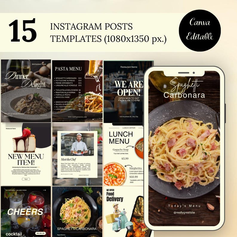 40 Instagram Stories and Posts for Restaurants, Food Instagram ...