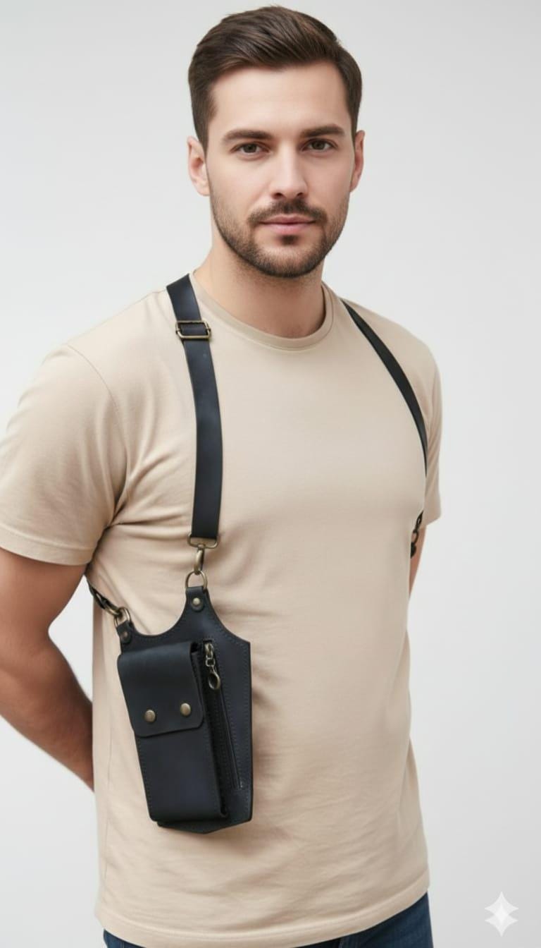 Special Design Leather Holster Bag in the Shape of a Wearable Vest - Etsy