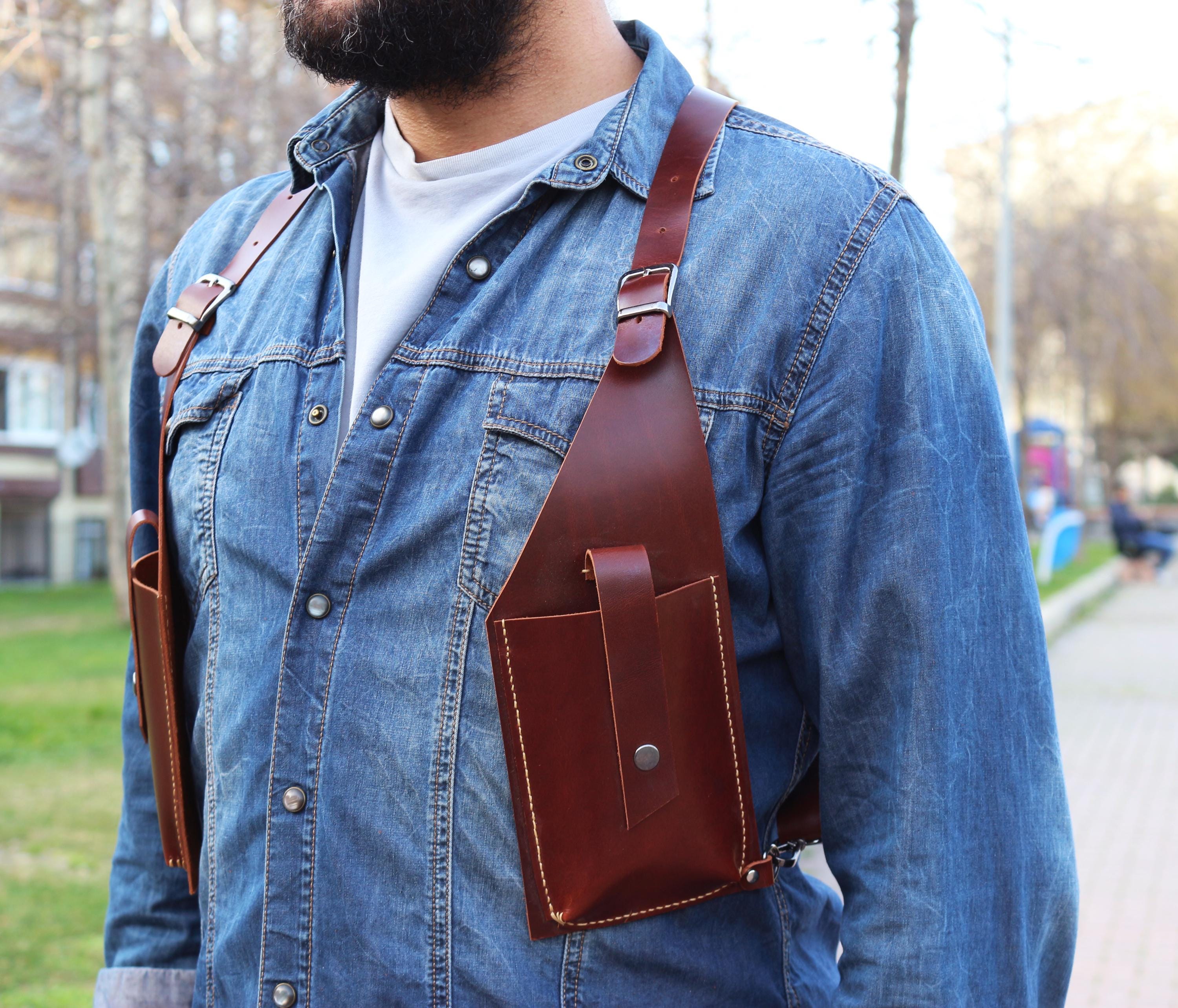 Wearable Genuine Leather Holster Bag Phone and Accessory Bag - Etsy