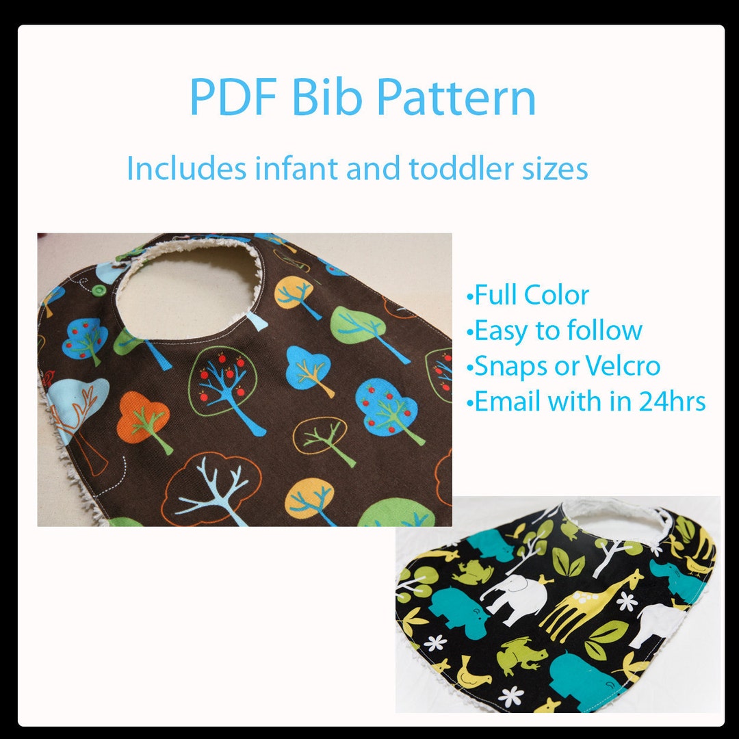PATTERN Boutique Bib Pattern Infant and Toddler Sizes Generous Sizes ...