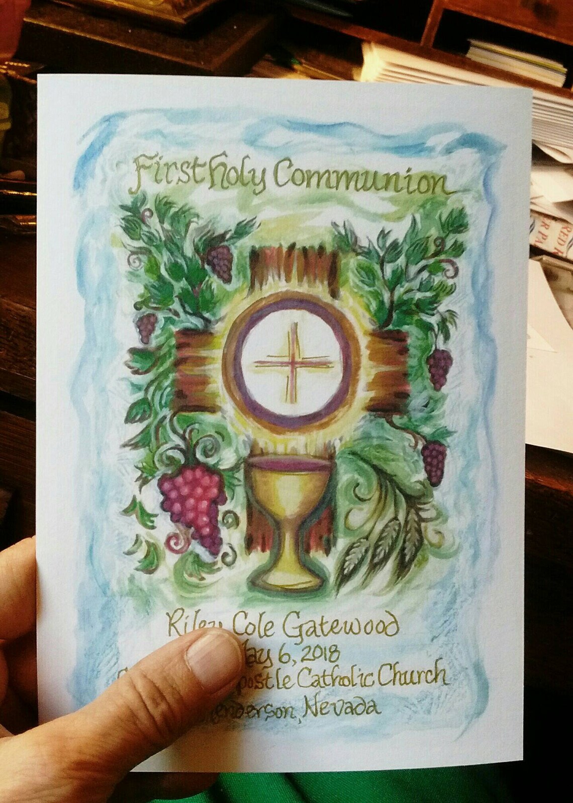 Personalized First Communion Certificate - Etsy