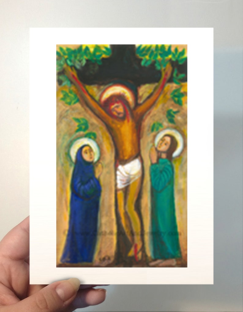 Tree of Life Crucifixion Art Print - Etsy