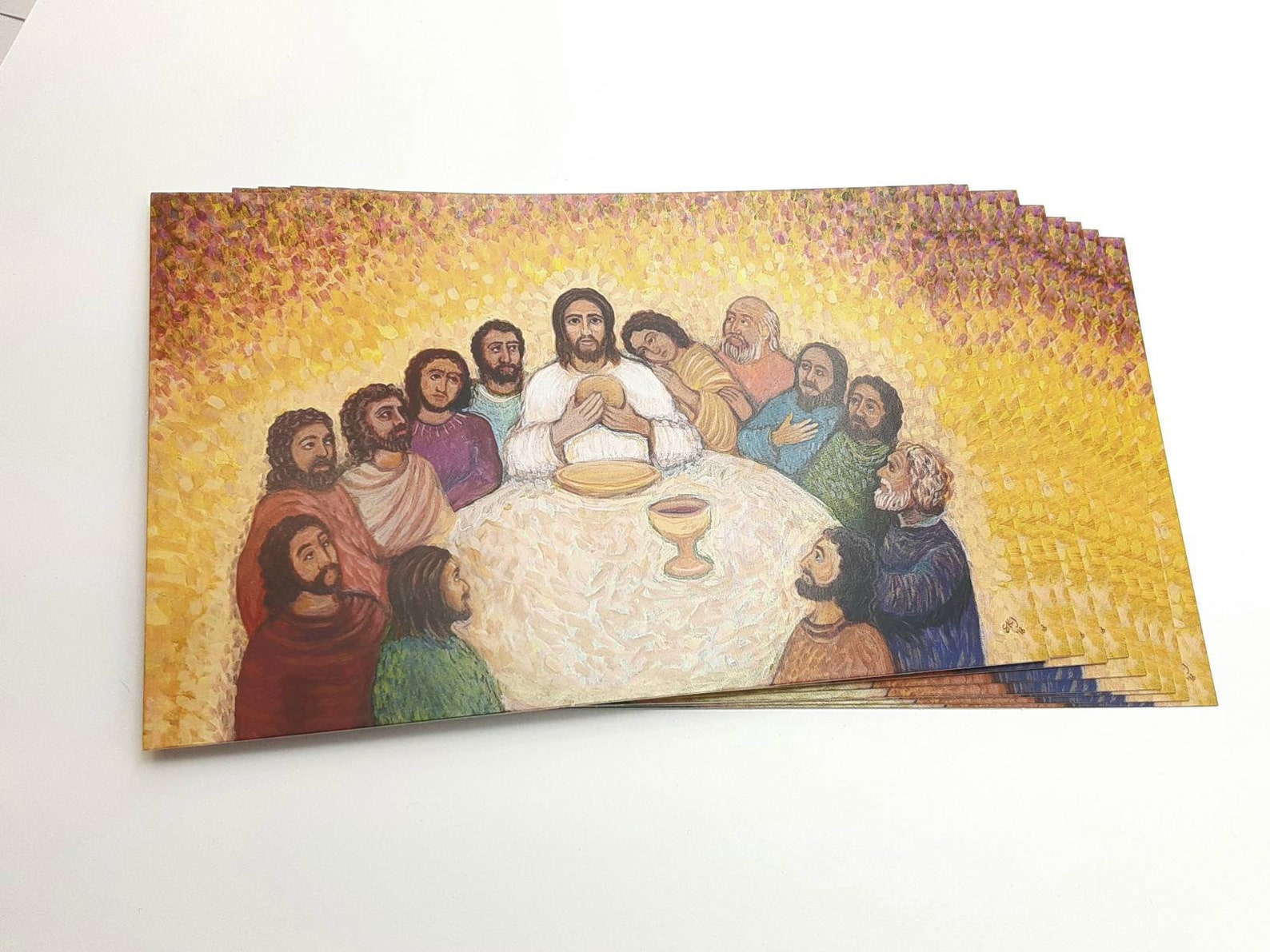 Last Supper of Jesus Postcards Set of 3 or 10 or 100 - Etsy
