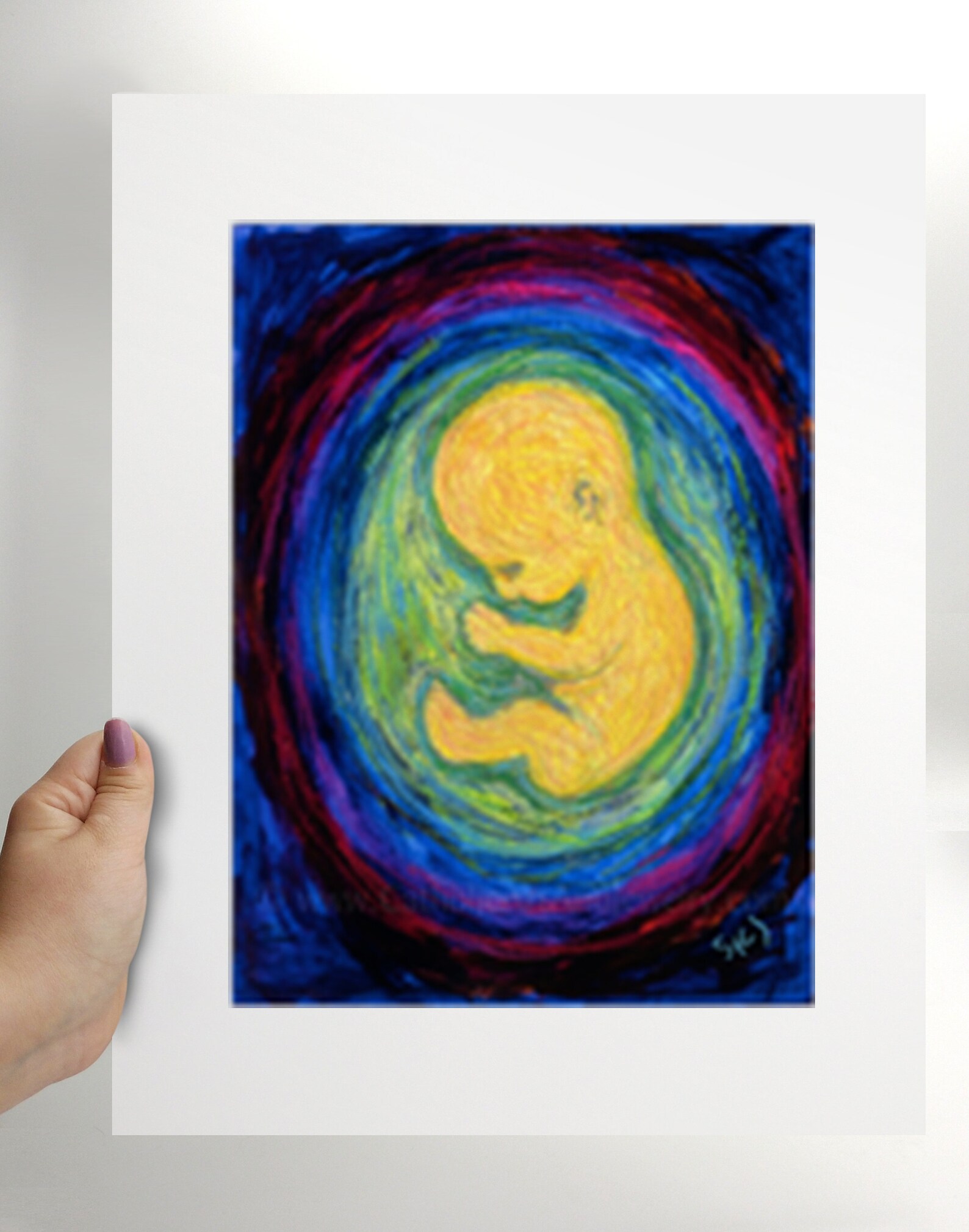 Pro-life Art "i Knew You" Pre-born Baby Print - Etsy