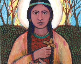 Saint Kateri Tekakwitha Art Print - Etsy