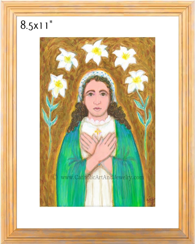 Saint Maria Goretti Catholic Art Print - Etsy