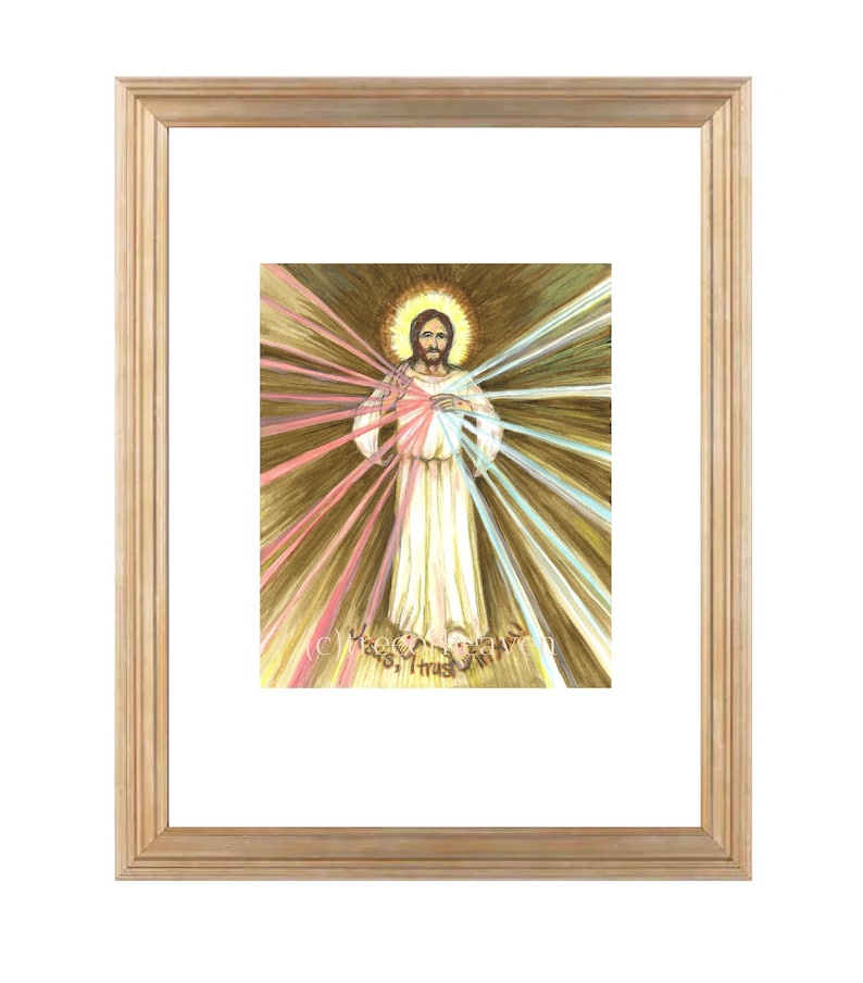 Divine Mercy Art Print - Etsy