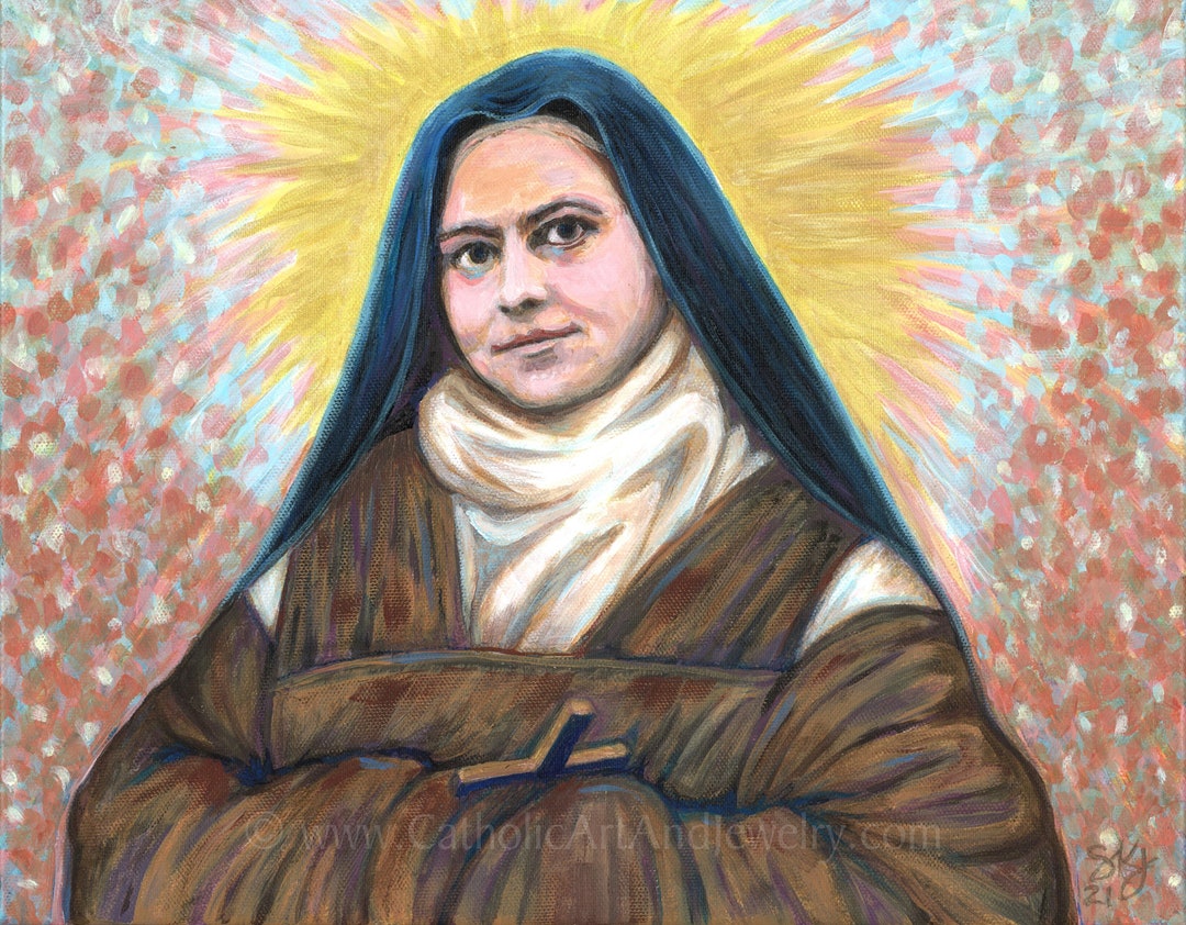 Saint Elizabeth of the Trinity - Carmelite Nun - Catholic Art Print - Etsy
