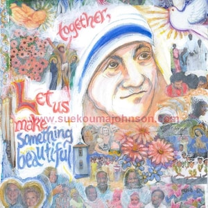 Mother Teresa Collage Print - Etsy