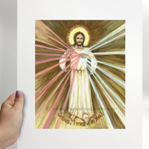 Divine Mercy Art Print - Etsy
