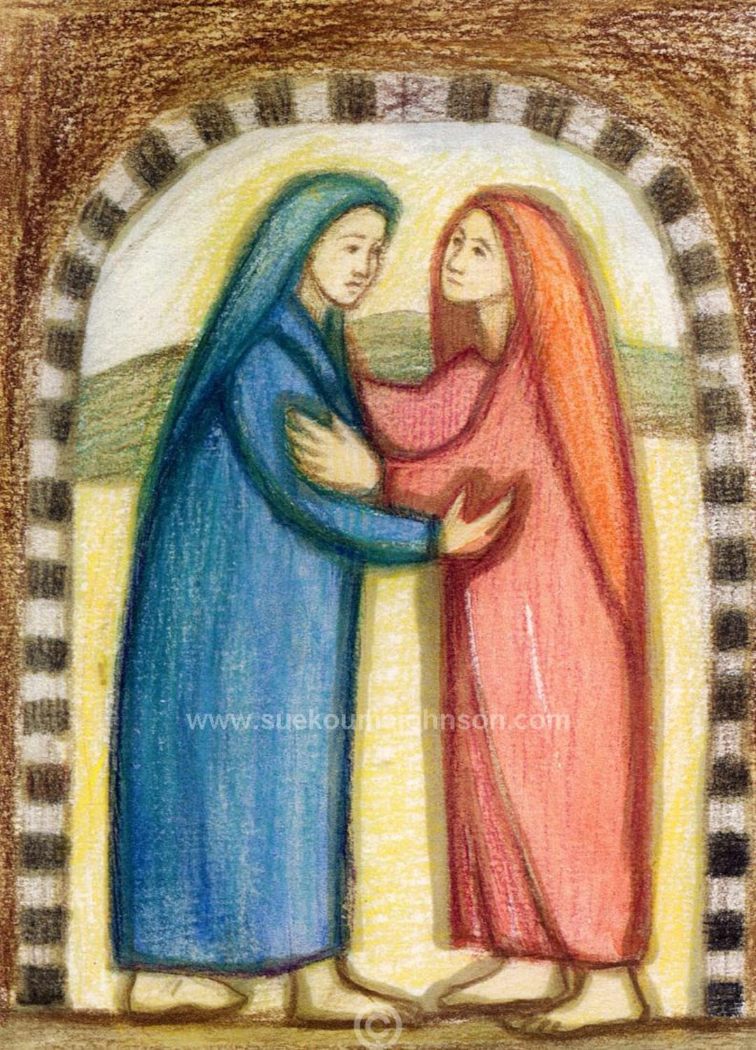 The Visitation of Mary to Elizabeth Art Print - Etsy