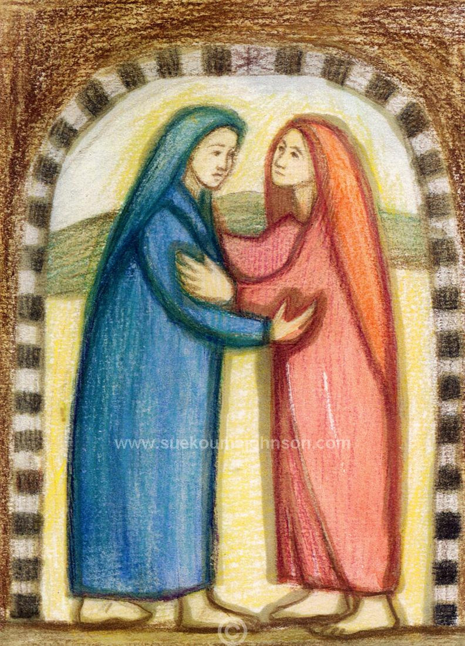 The Visitation of Mary to Elizabeth Art Print - Etsy