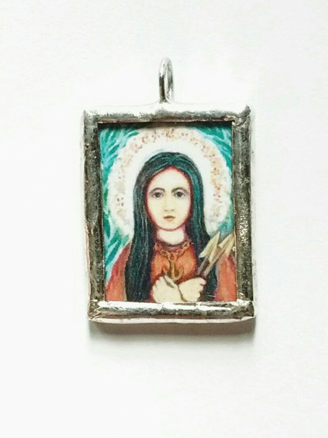 Saint Philomena - Wonderworker - Catholic Necklace Medal - Etsy