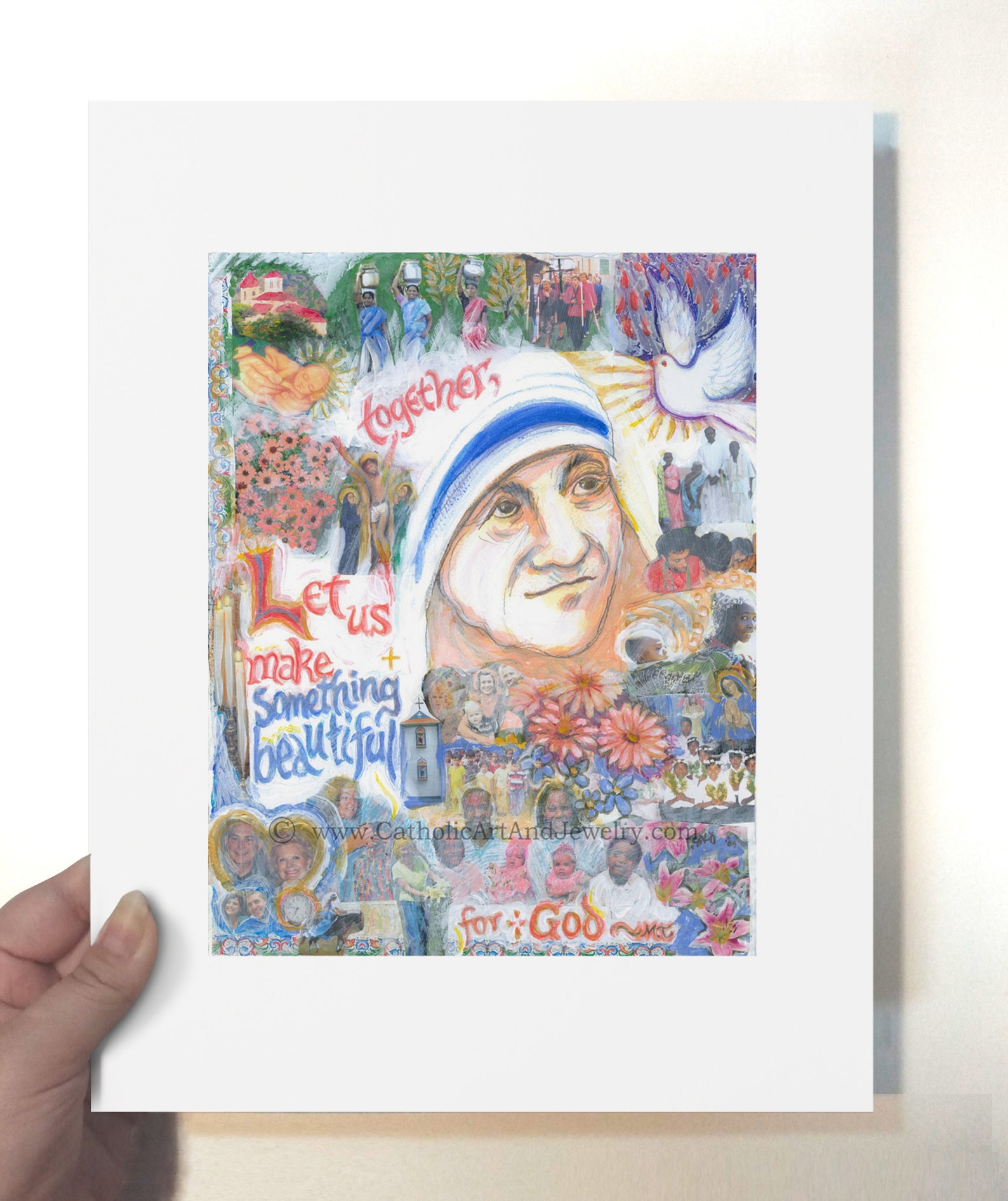 Mother Teresa Collage Print - Etsy