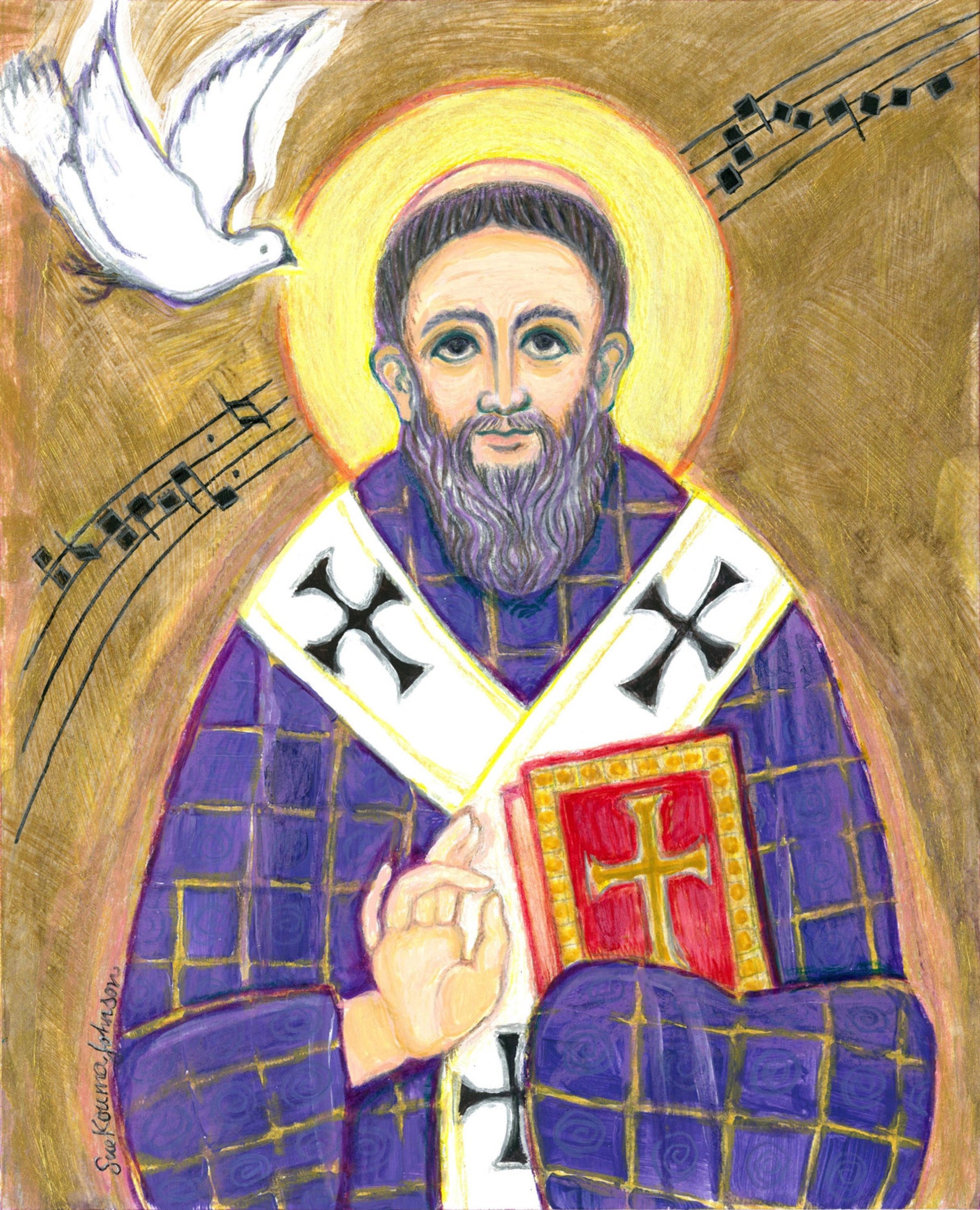 Saint Gregory the Great Print - Etsy