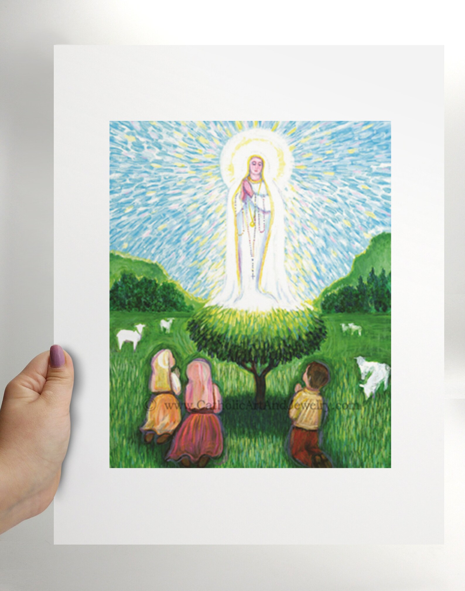Our Lady of Fatima Catholic Art Print - Etsy