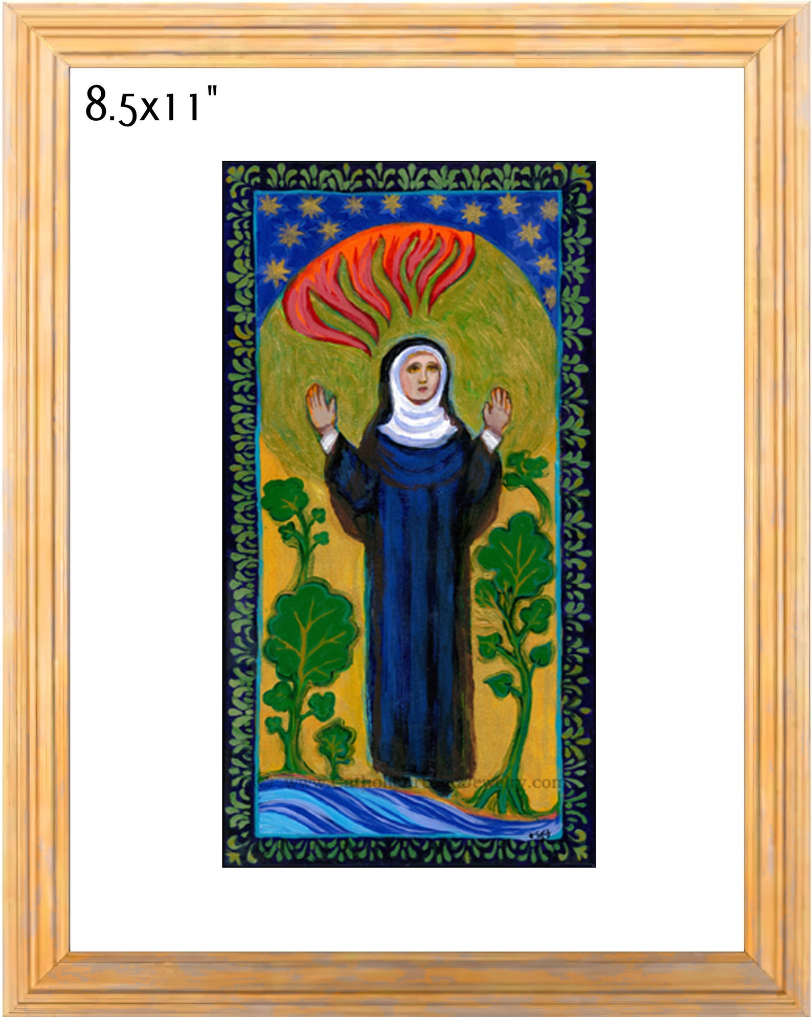 Saint Hildegard Von Bingen Catholic Art Print - Etsy