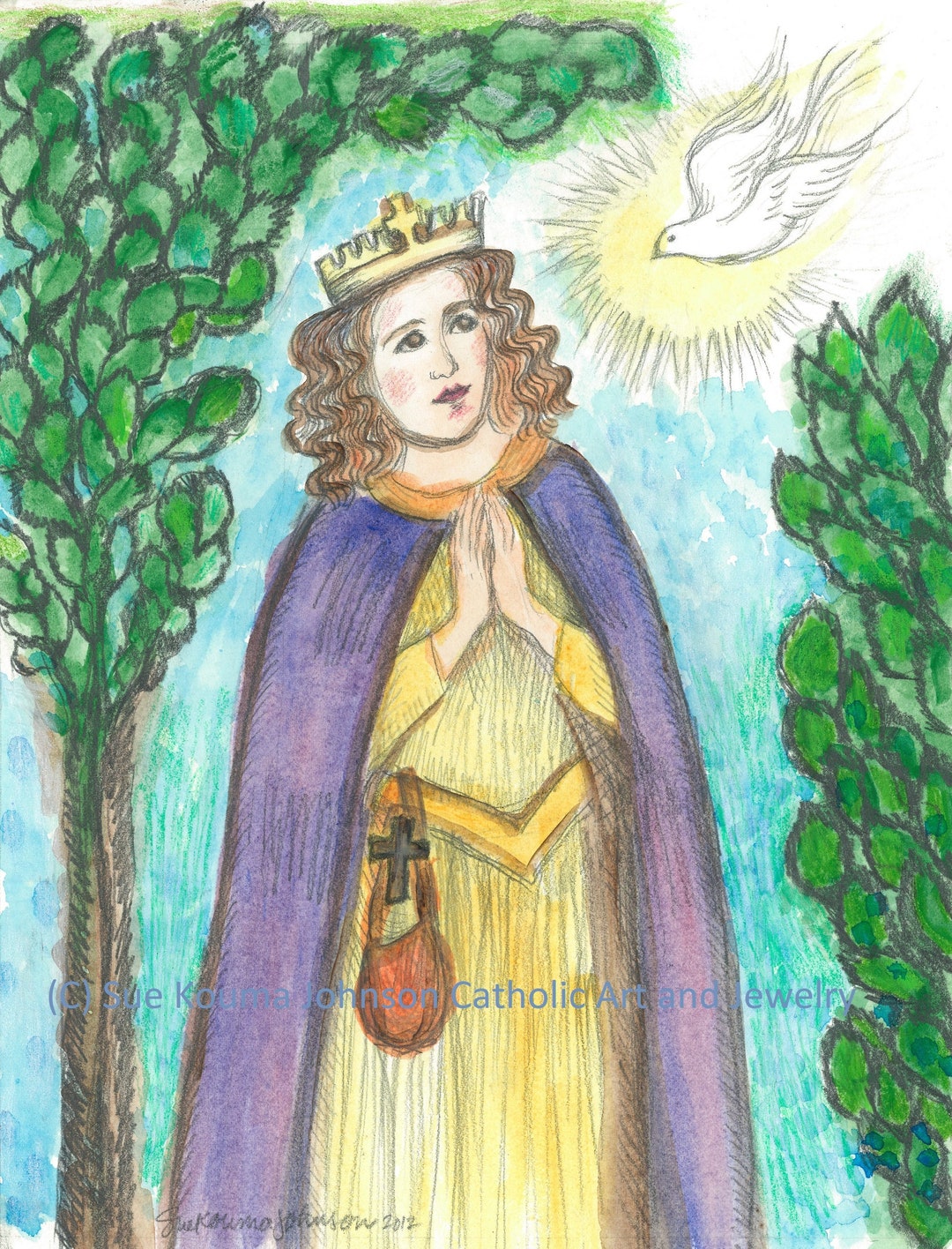 Saint Adelaide Art Print - Etsy