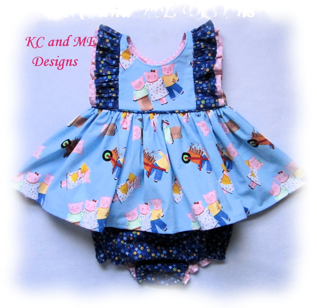 Sale Three Little Pigs Set Girl Toddler Size 2T Ruffled Full Top ...