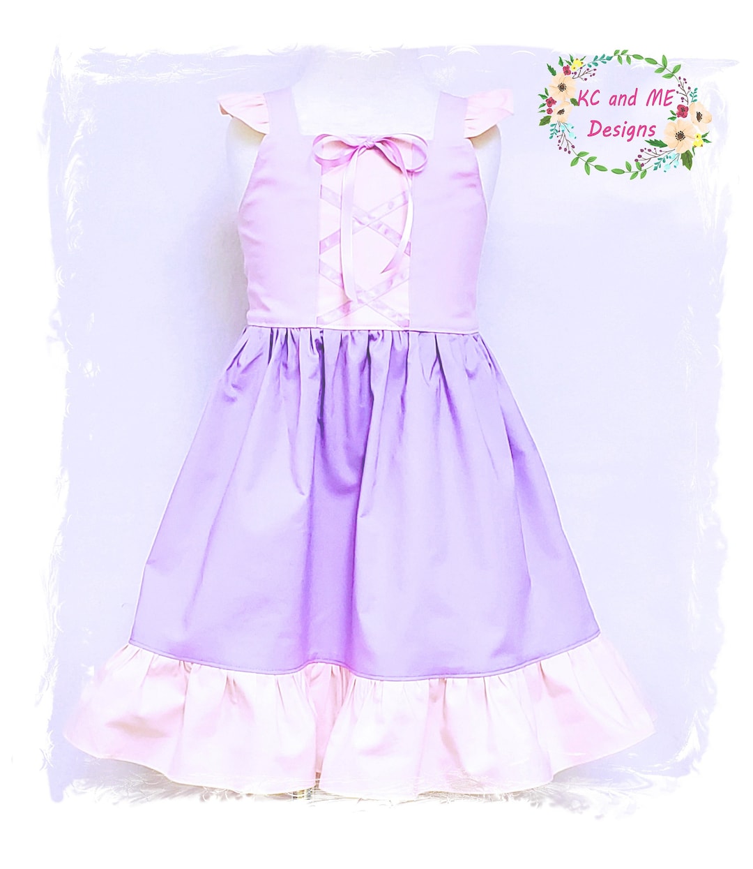 Rapunzel Tangled Girls Dress Custom Sizes From 12mo to 12 Years Old 4T ...