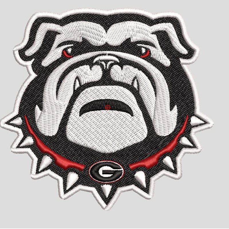 Georgia Bulldogs Embroidery - Etsy
