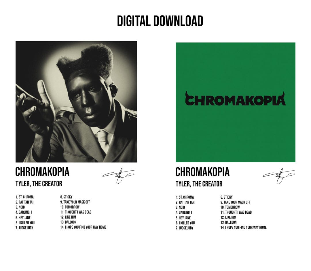 Tyler the Creator Chromatopia Album Cover Poster digital Download - Etsy UK