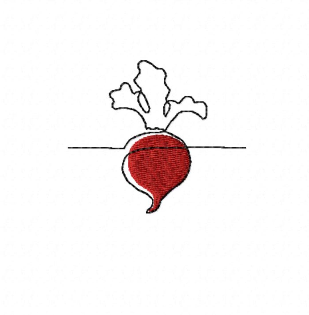 Beetroot Machine Embroidery Design: Kitchen Decor (instant Download) - Etsy