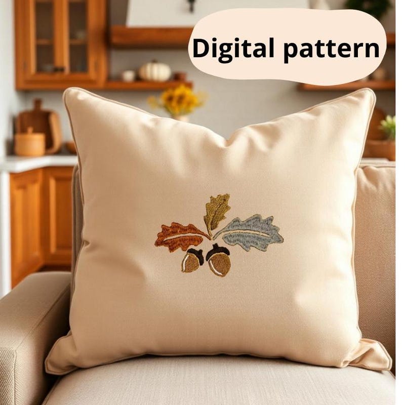 Acorn Embroidery - Etsy