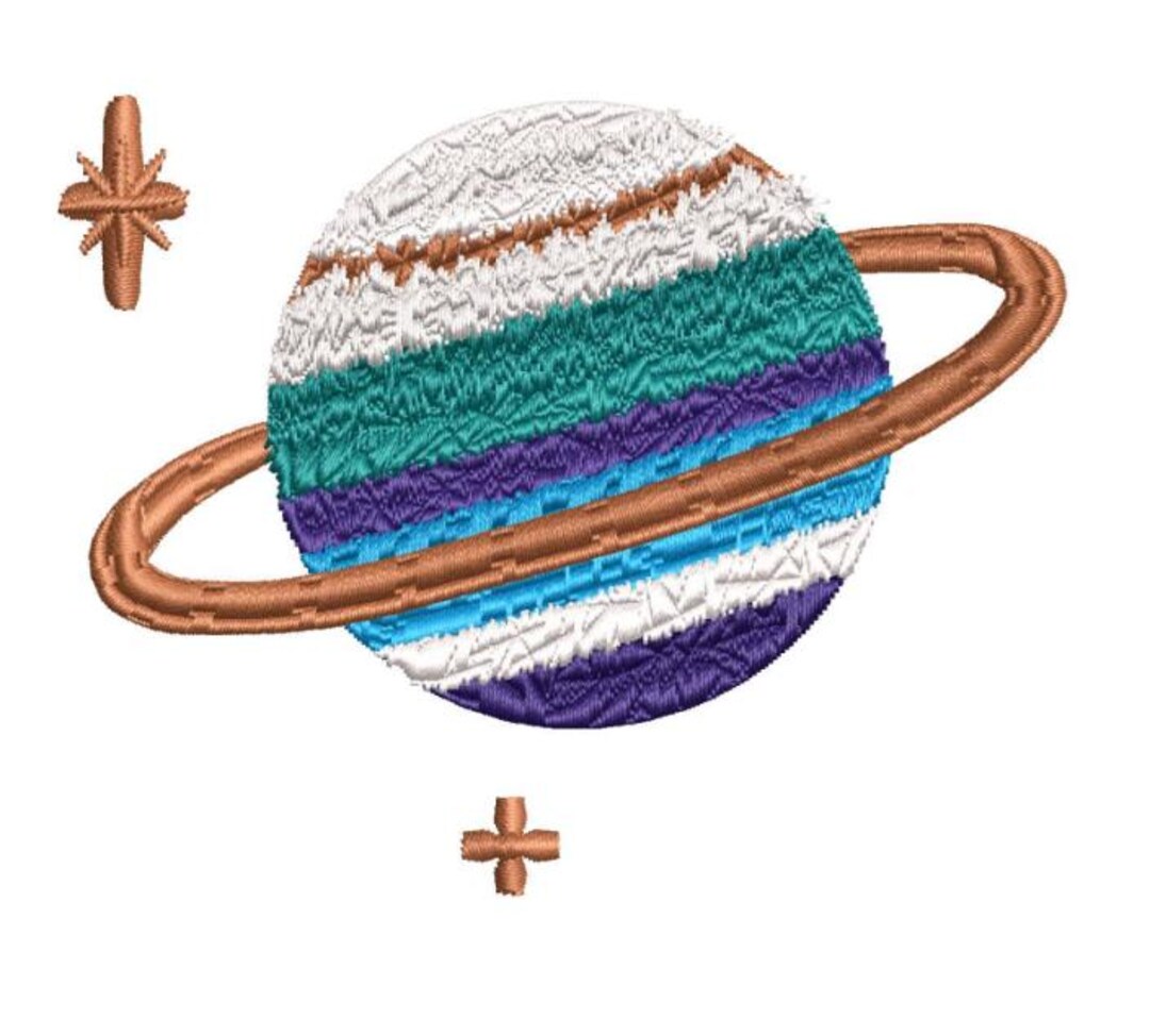 Planet Machine Embroidery, Cosmos Theme Machine, 5 Sizes Design for ...