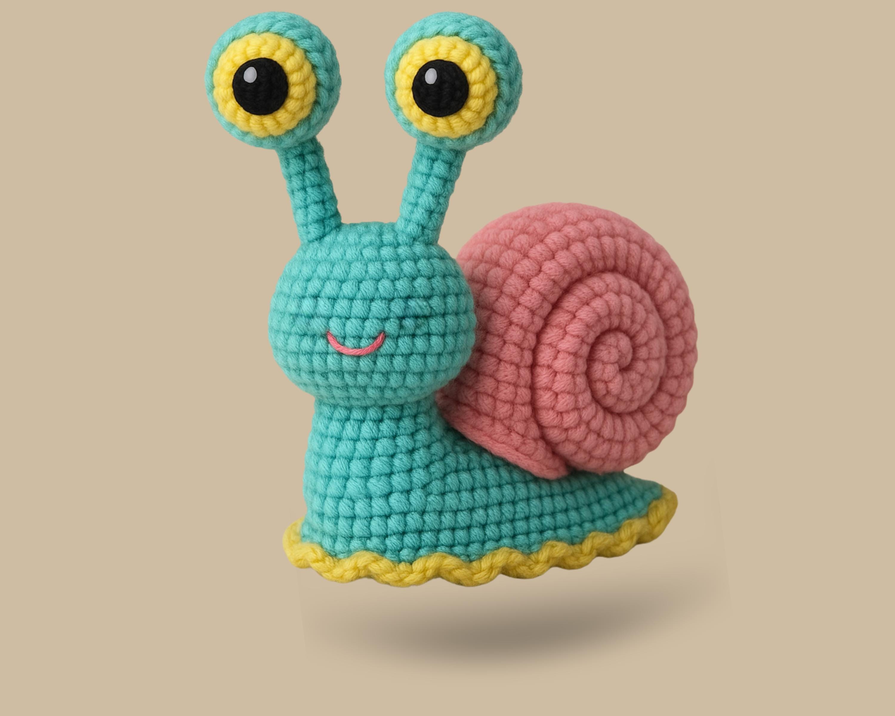 Crochet Pattern for Snail PDF English Amigurumi - Etsy