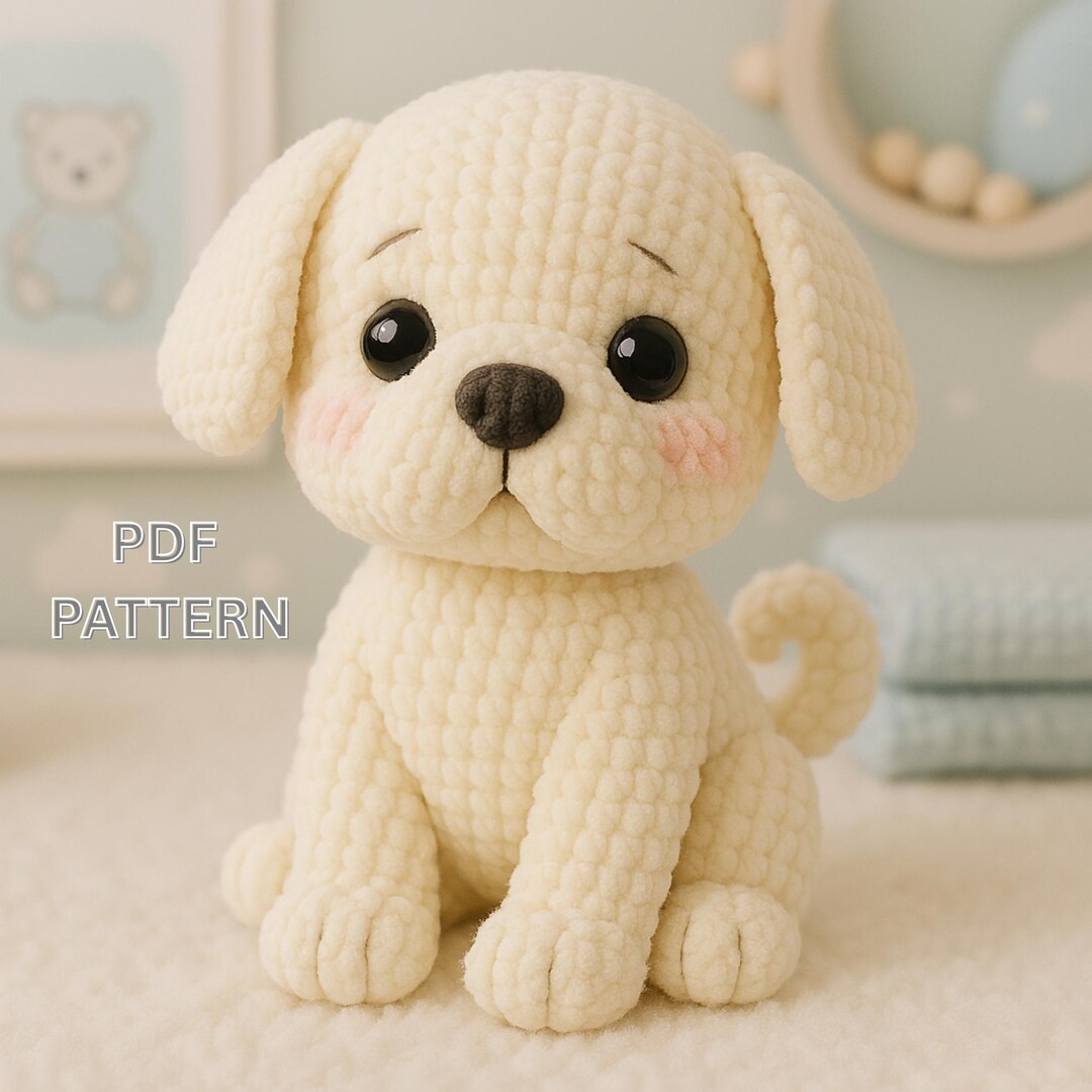 Dog Crochet Pattern, Labrador Dog Crochet Pattern, Amigurumi Labrador ...