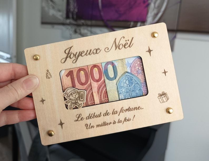 Enveloppe Cadeau Noël Gravée – Boîte à Billets – Humour & Fête ...