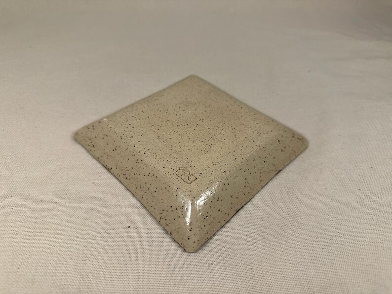 Cat Abduction UFO Plate – Square Handmade Ceramic Dish | Whimsical ...