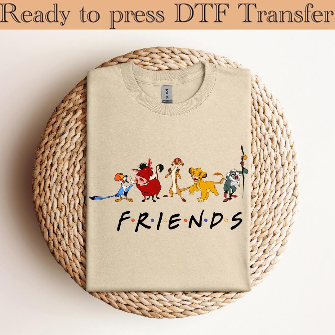 Lion King Friends Dtf, Cute Lion King Dtf, Family Vacation Dtf, Friends ...